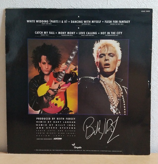 LP/ビリー アイドル BILLY IDOL バイタル アイドル/Vital Idol UK盤/MONY MONY FLESH FOR FANTASY HOT IN THE CITY ...