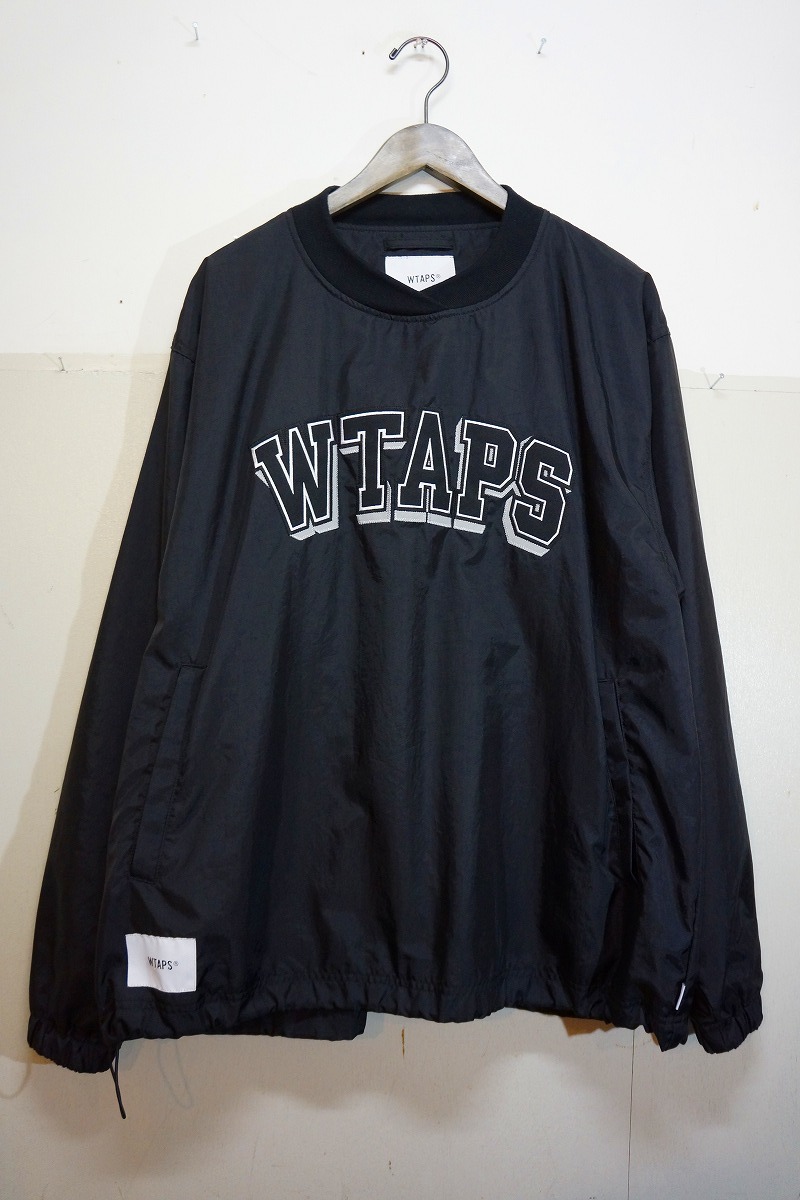 20SS WTAPSダブルタップス SMOCK JACKET NYLON OXFORD スモック プルオーバー ジャケット 201BRDT-JKM02 黒1220K(ジャンパー、ブルゾン ...