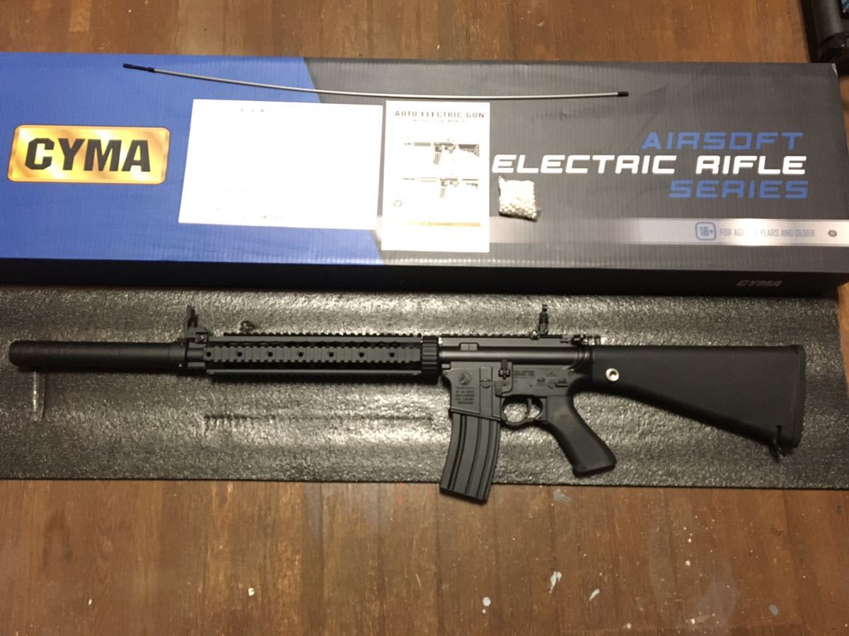 CYMA MK12 SPR MOD1 SD メタルフレーム 電動ガン フルメタル M4 M16 SR25 CM072BK(電動ガン)｜売買されたオークション情報、yahooの商品情報を ...