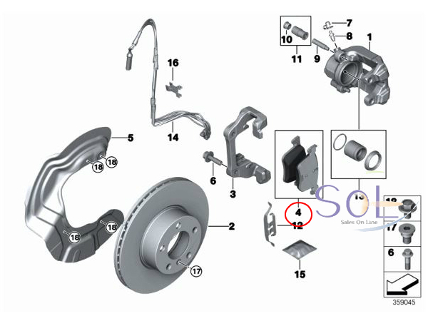 BMW E84 X1 E90 E91 E92 フロント ブレーキパッド ブレーキパット 左右セット 18i 20i 25i 28i 320i ...