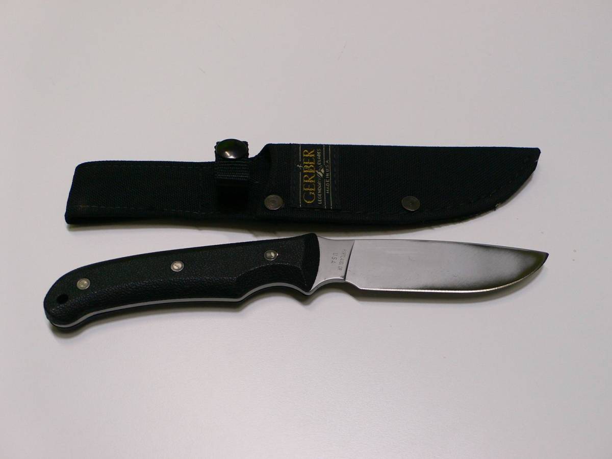 雑貨祭 ガーバー GERBER 925 ナイフ ケース付き 使用感あり ハンティングナイフ サバイバルナイフ(ハンティングナイフ、狩猟刀 ...