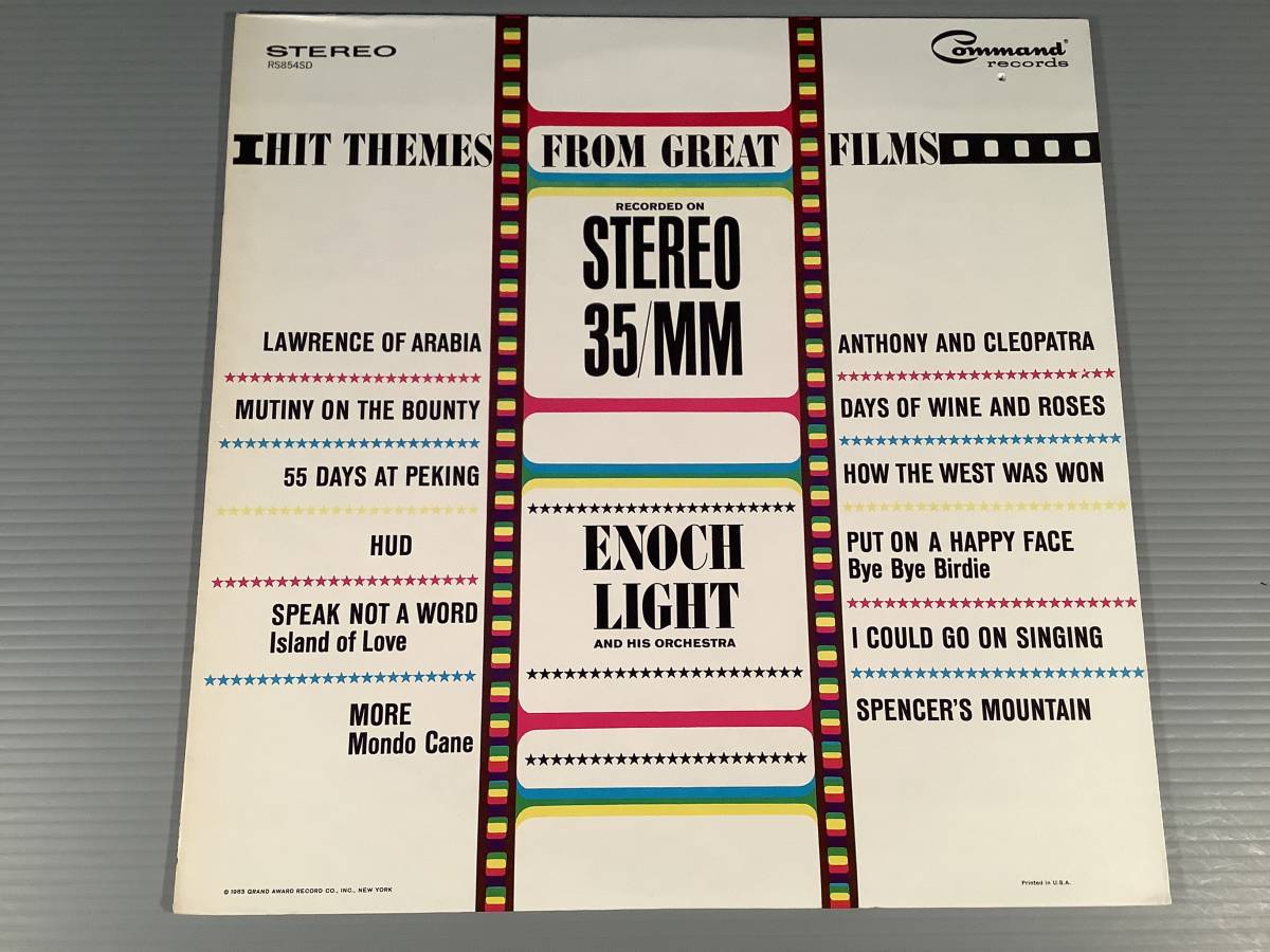 LP 米盤 HIT THEMES FROM GREAT FILMS 演奏：イノック ライト ENOCH LIGHT and HIS ...