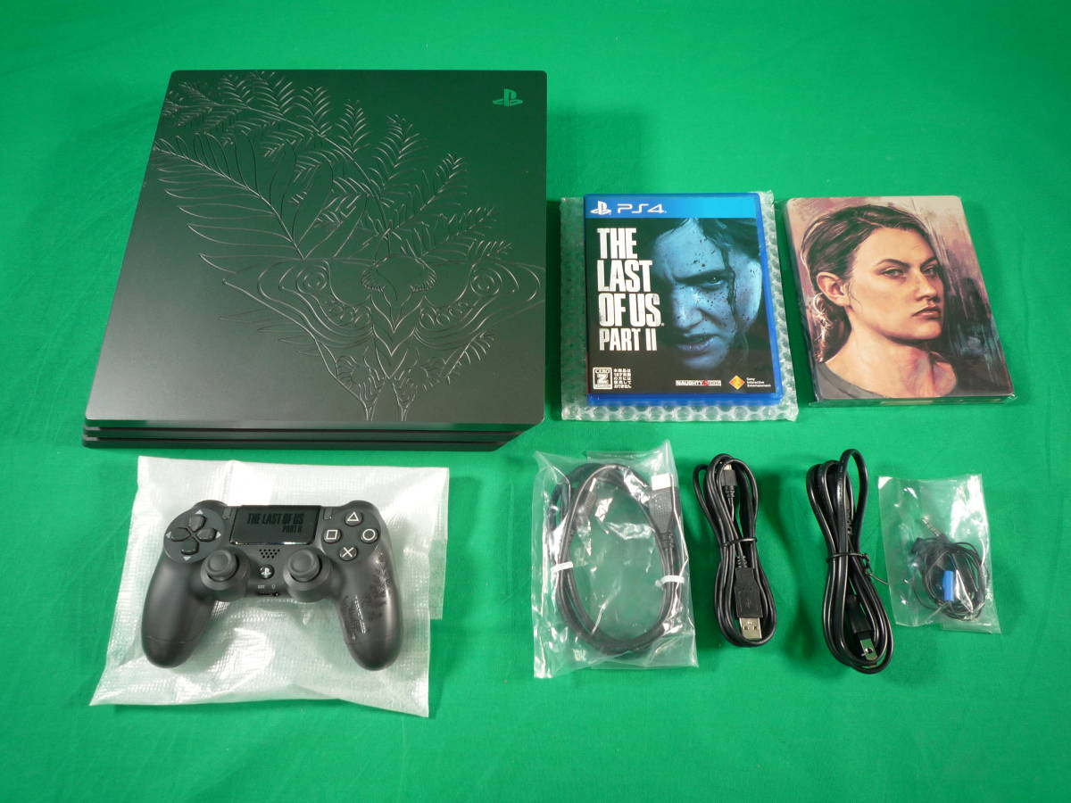 Q592 PS4 Pro本体 SONY PlayStation4 Pro The Last of Us Part II Limited Edition Ver. 8.03 1TB CUHJ ...