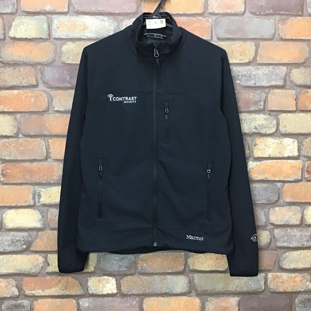 SD2-419 高機能 状態良好 Marmot マーモット ジップアップ M3ソフトシェル ジャケット メンズ M 黒 アウトドア 登山 釣り ...