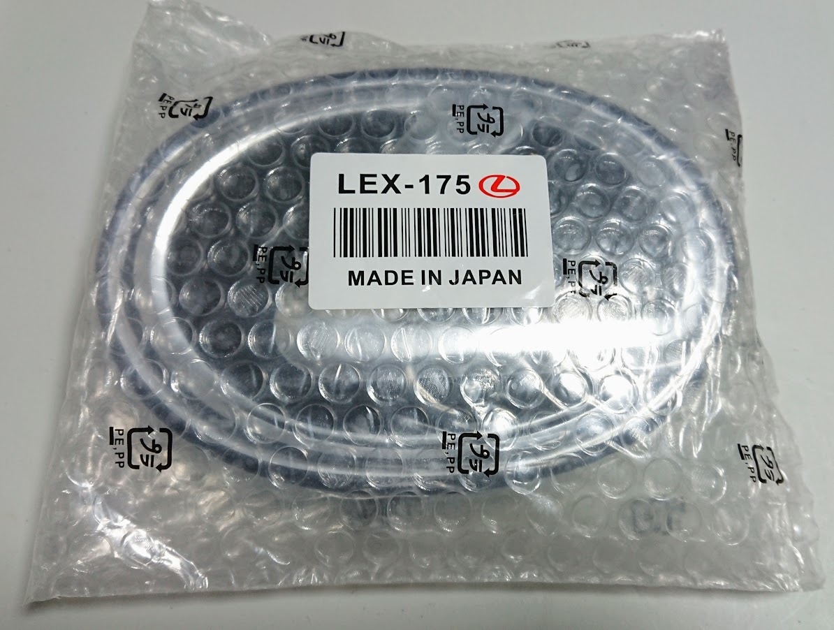 送料無料 新品 レクサス エンブレム LEXUS 黒 横幅175mm 迅速発送 53141 600901 ①｜自動車、オートバイ