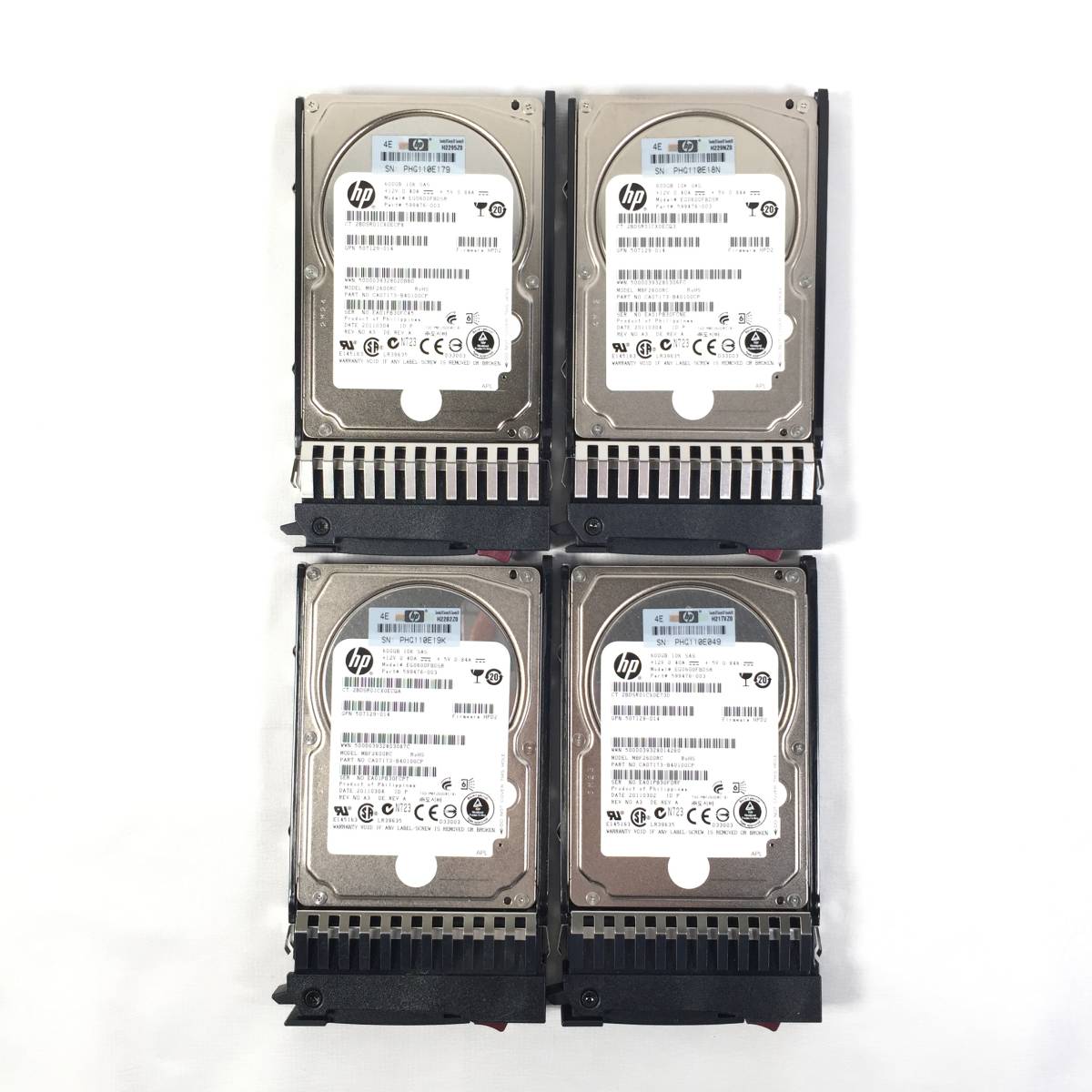 M2116-F-44-② HP 600GB SAS 10K HDD 2.5インチ 4点(SCSI)｜売買されたオークション情報、yahooの ...