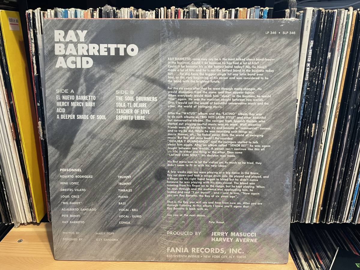 RAY BARRETTO / ACID / FANIA LP US盤(ワールドミュージック)｜売買されたオークション情報、yahooの商品情報 ...