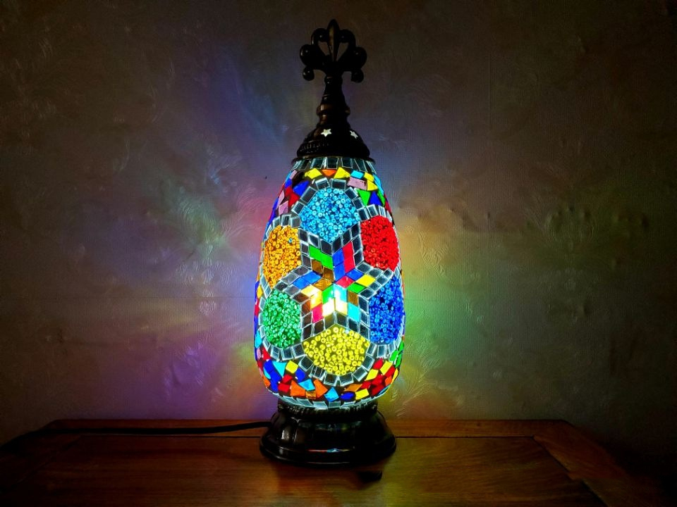 トルコ風 ステンド グラス テーブルランプ 照明 卓上スタンド 手作り shu35(テーブルスタンド)｜売買されたオークション情報、yahooの商品情報をアーカイブ公開 - オークファン ...