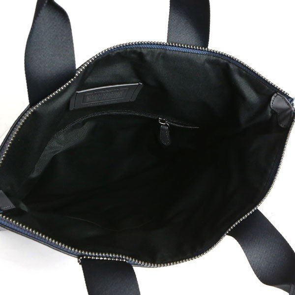 COACH コーチF57569 QBFB2 アウトレット CHARLES FOLDOVER TOTE グレー デニムブルー(トートバッグ ...