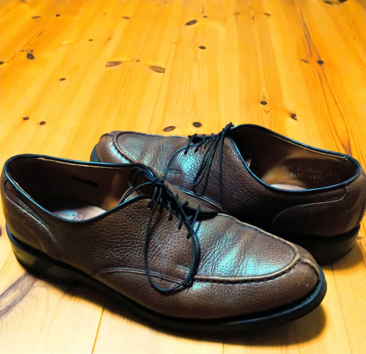 USA製 vibram社ソール アレンエドモンズAllen EdmondsグレインレザーVチップシューズCanton(28.0cm以上)｜売買 ...