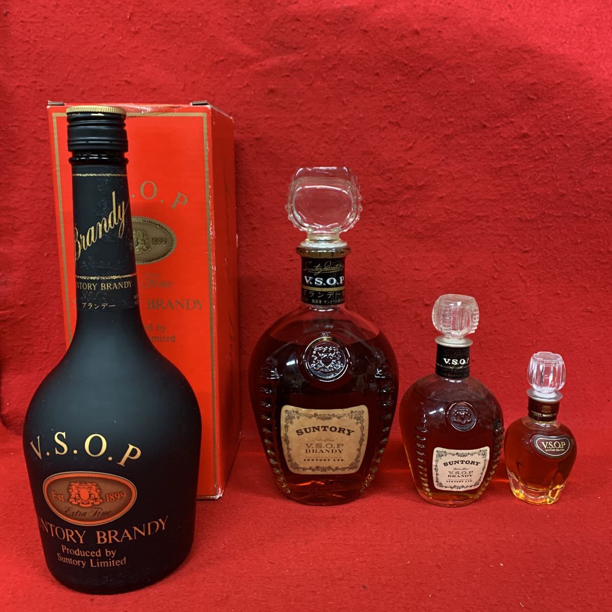 1円~ 未開栓 ブランデー まとめ売り 計4点 サントリー V.S.O.P EXTRA FINE SUNTORY BRANDY 660ml/720ml/180ml/50ml(その他)｜売買され ...