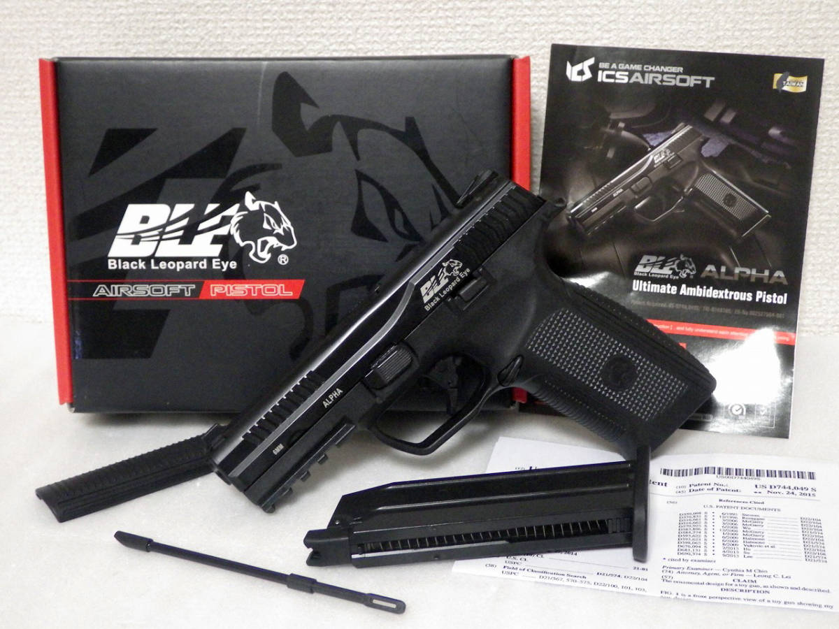 ICS BLE ALPHA ガスブローバック ガスガン BK 箱付き BLE-001-SB(ガスガン)｜売買されたオークション情報、yahooの商品情報をアーカイブ公開 - オークファン ...