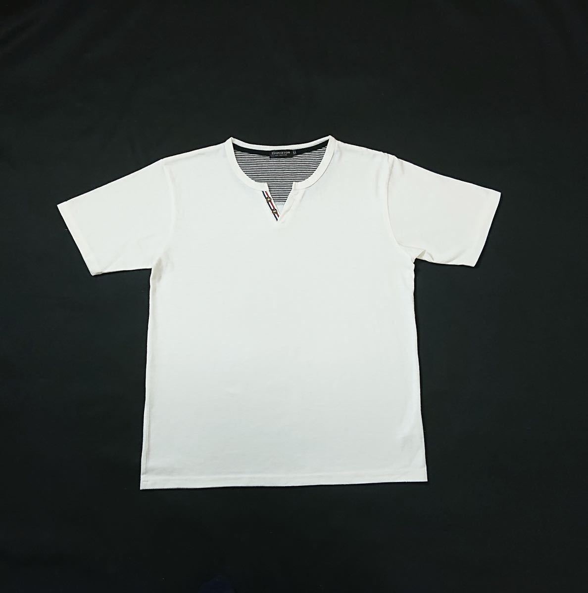THRUXTON スラクストン // 半袖 ヘンリーネック Tシャツ 白 サイズ LL(ヘンリーネック)｜売買されたオークション情報、yahooの商品情報をアーカイブ公開 - オークファン ...