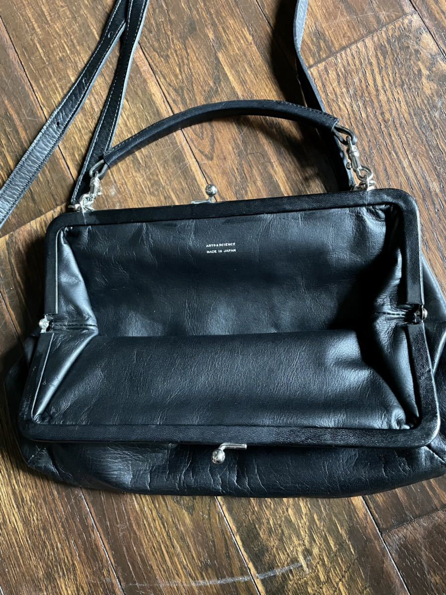 ARTS&SCIENCE Gamaguchi shoulder bag がま口 黒 バッグ トート財布 yaeca ポールハーデン dosa casey casey HERMES CELINE ...