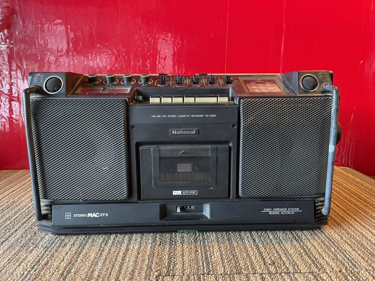 National STEREO MAC ST-5 RS-4250 ナショナル ラジカセ(ラジカセ)｜売買されたオークション情報、yahooの ...