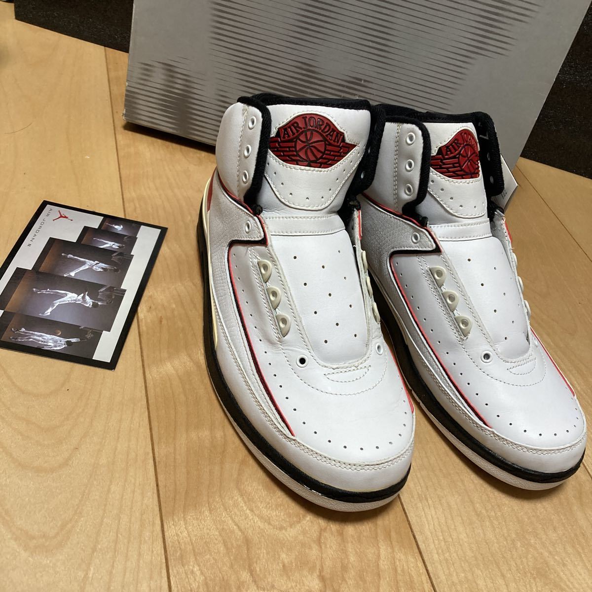 AIR JORDAN 2 RETRO HIGH WHITE/VARSITY RED/BLACK ナイキ エアジョーダン2 レトロ ハイ ...