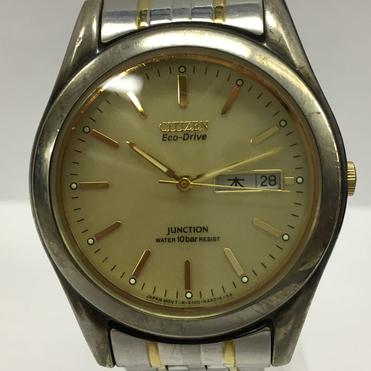 E249-I27-1518 CITIZEN シチズン JUNCTION ジャンクション E100-K15567 デイデイト メンズ ソーラー 稼働 腕時計 ⑯(その他)｜売買されたオークション ...