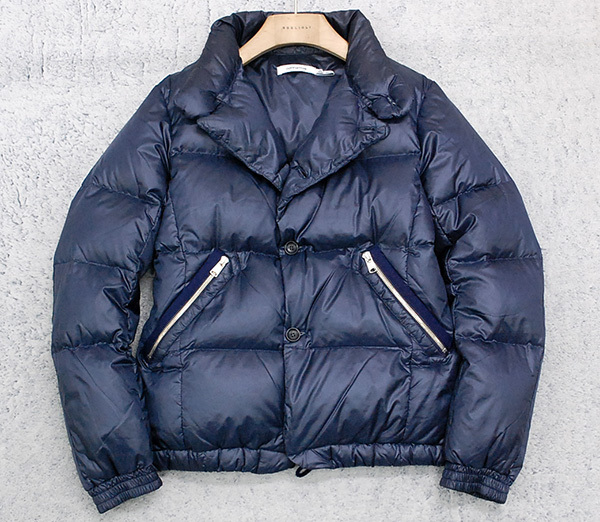 定価￥62 790 ノンネイティブ nonnative DRIFTER DOWN BLOUSON-NYLON MINI RIPSTOP 撥水加工 肉厚ダウンジャケット 紺/0(ジャケット、上着 ...