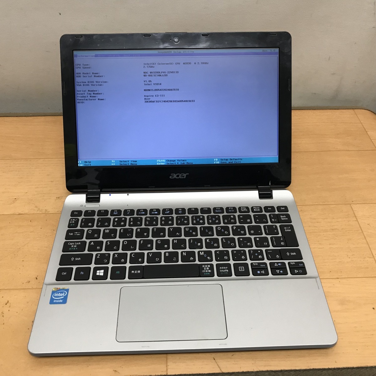 acer aspire E3-111 A14C/S メモリ4gb HDD320gb bios 確認ジャンク 181630(エイサー)｜売買され ...