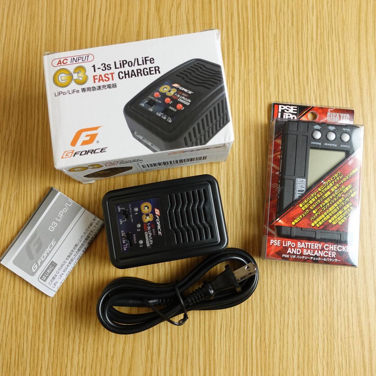 GFORCE G3 1-3Lipo/Life FAST CHARGER 急速充電器& GIGATECHバッテリーチェッカー #3857(その他)｜売買されたオークション情報、yahooの商品 ...