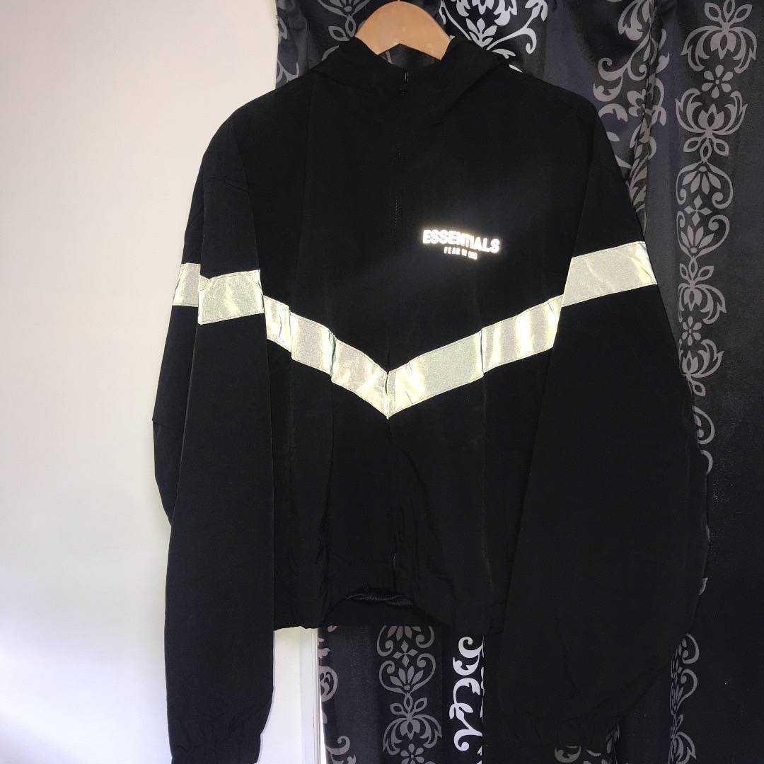FOG ESSENTIALS Zip Anorak Jacket/ナイロンジャケット/M/エフオージーエッセンシャルズ 黒(Mサイズ)｜売買さ ...