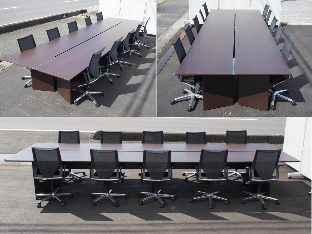 ITOKI イトーキ スリックテーブル Wilkhahn Modusチェア W4800 D1400 大型会議セット 11点 ミーティングセット 岡村製作所(一般)｜売買されたオークション情報 ...