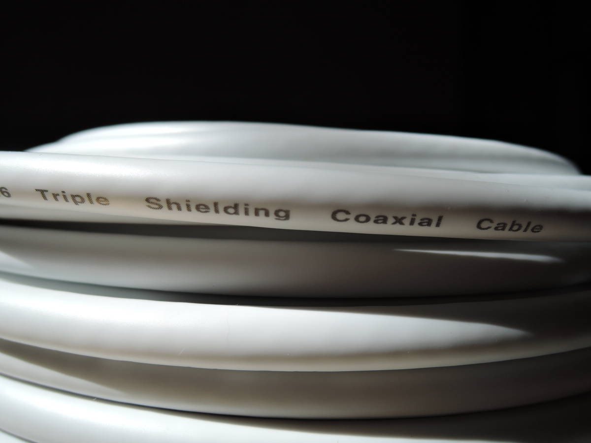 S-5CFB 99 .99％OFC単線 無ハンダ コレットチャック式 トリプルシールド デジタル同軸RCAケーブル 1本 50cm 簡単方向判別(デジタルケーブル)｜売買されたオークション情報 ...