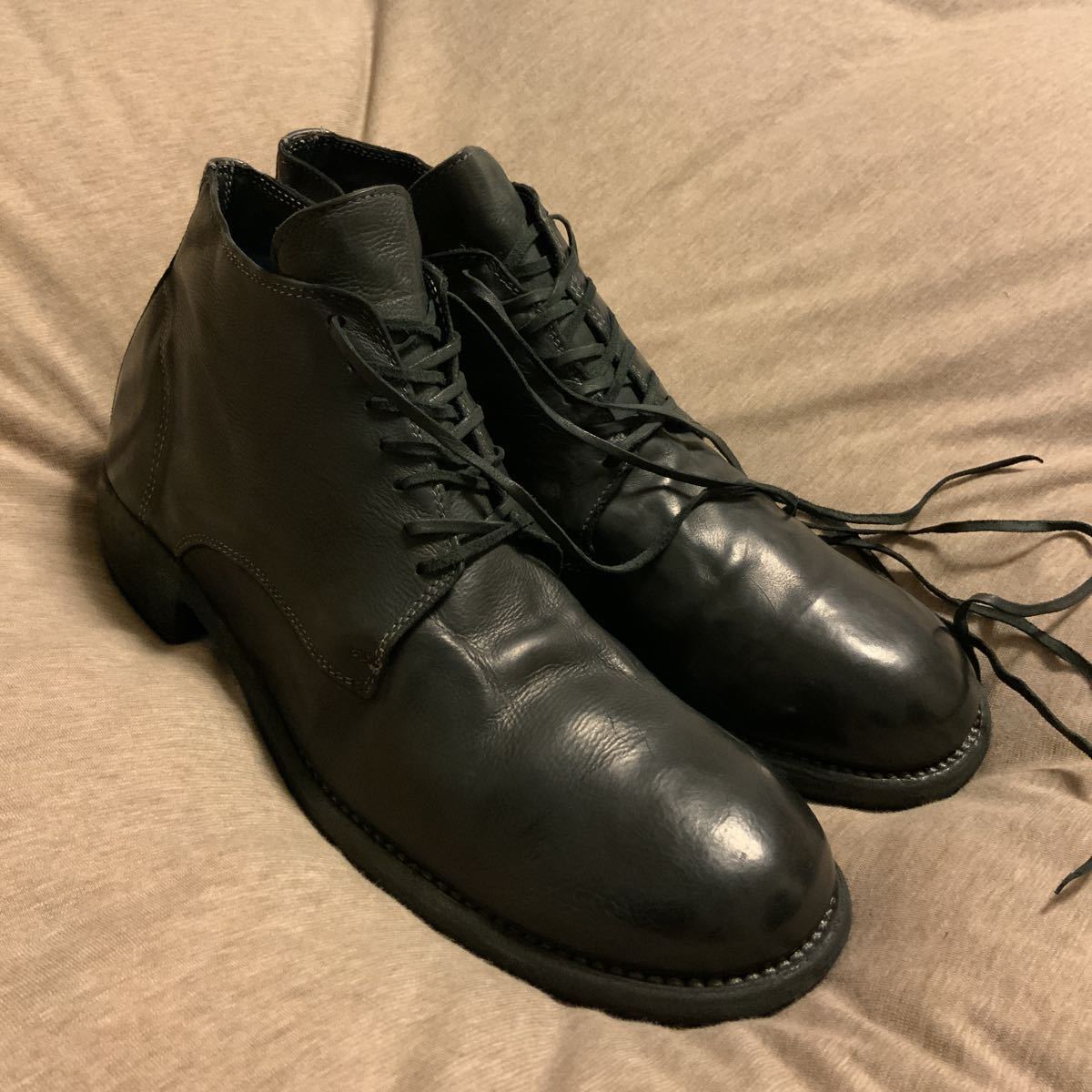 guidi 7ホールチャッカブーツ 994 ブラック(靴)｜売買されたオークション情報、yahooの商品情報をアーカイブ公開 - オークファン ...