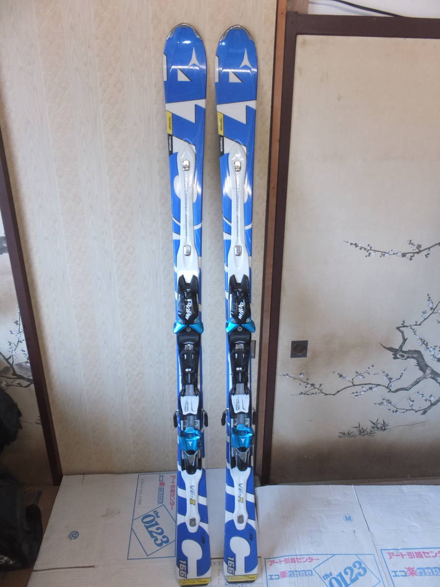 ATOMIC アトミックD2 VF-Ⅱ ダブルデッキ ツインキャップ チタニューム 166cm R13m 程度悪いの ジャンク格安スタート ...