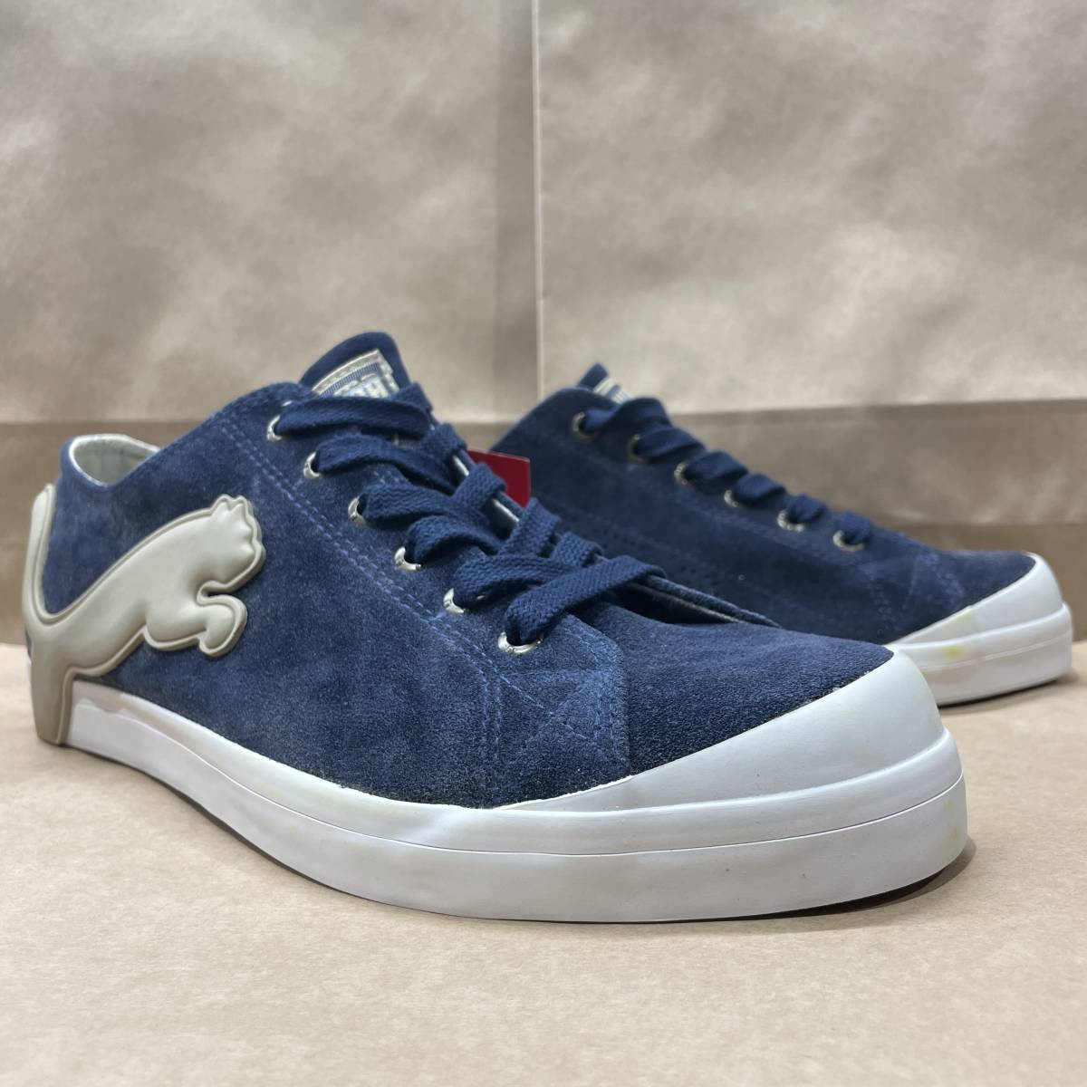 US9.5 27.5cm PUMA VULCAN CAT 181062 06 プーマ バルカンキャット スニーカー ネイビー(27.5cm ...