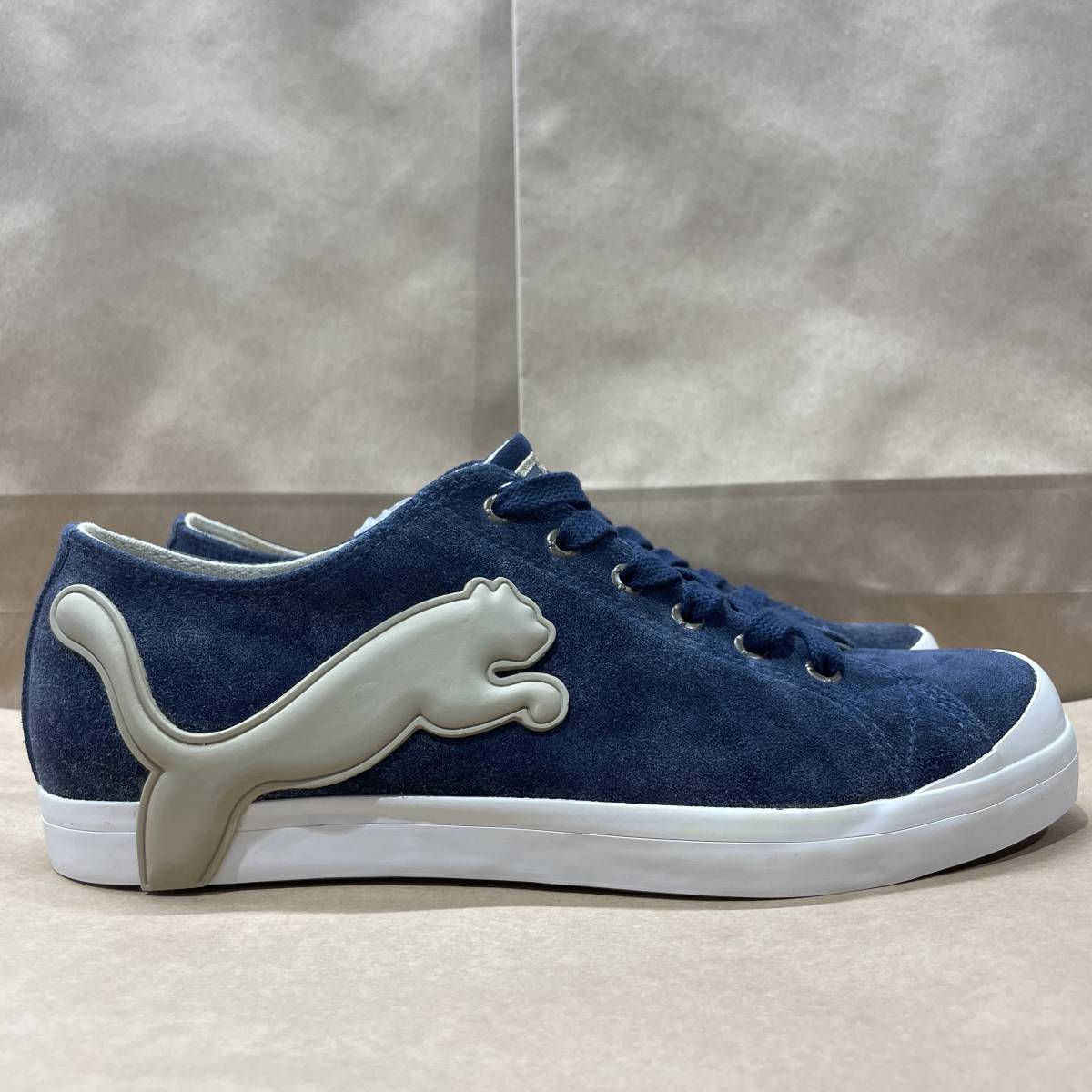 US9.5 27.5cm PUMA VULCAN CAT 181062 06 プーマ バルカンキャット スニーカー ネイビー(27.5cm ...