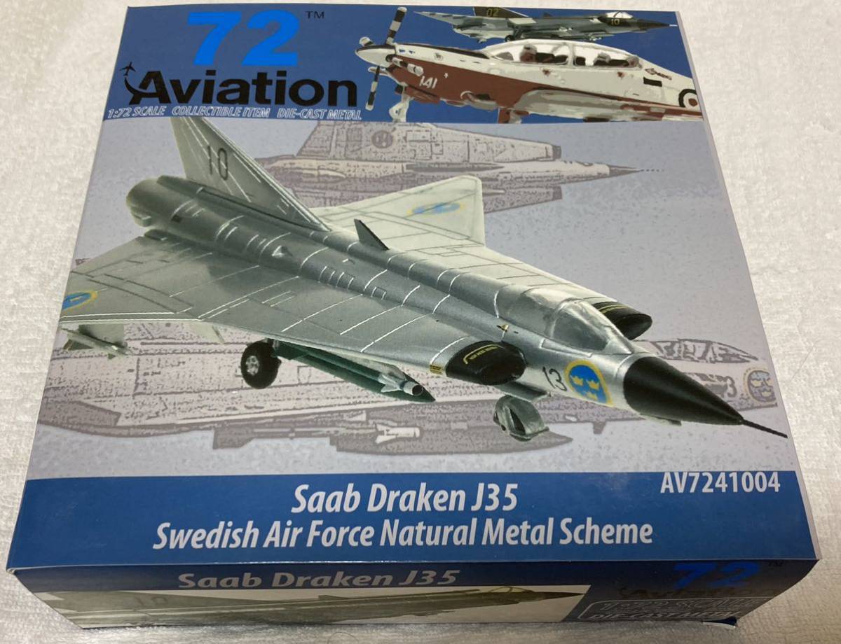 Aviation72 1/72 Saab Draken J35 ダイキャスト 完成品 サーブ ドラケン スウェーデン 戦闘機(軍用機)｜売買さ ...
