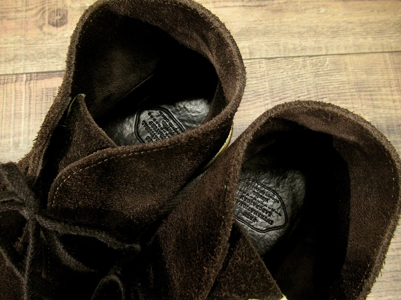 箱付 visvim ビズビム ISDT BOOTS-FOLK カーフスエード レザー デザート チャッカ ブーツ シューズ ダークブラウン ...