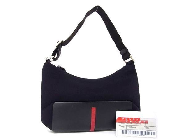1円 PRADA プラダ プラダスポーツ ナイロン×レザー ワンハンドル ハンドバッグ ポーチ 手提げかばん ブラック系 V8612JN(ハンドバッグ)｜売買されたオークション情報、yahoo ...