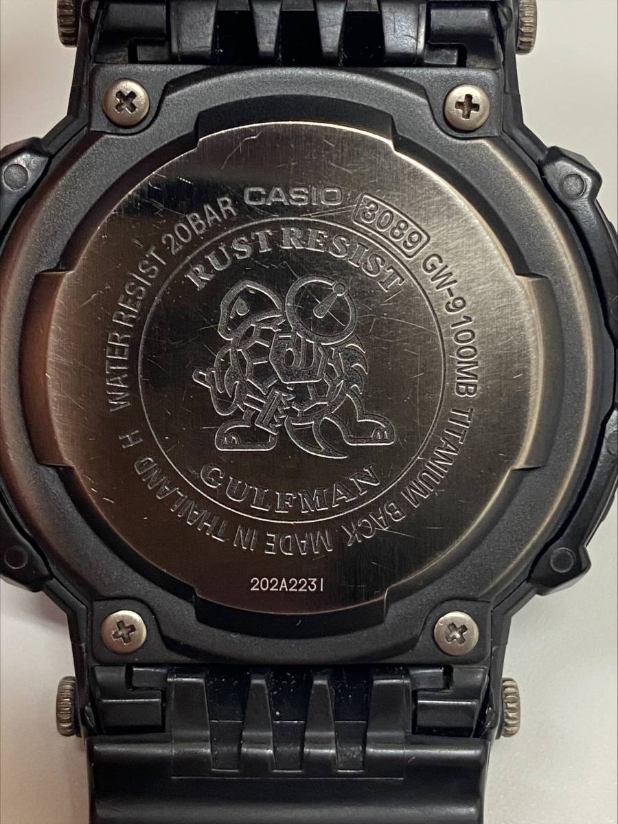 カシオ CASIO Gショック GW-9100MB ガルフマン タフソーラー デジタル 黒 ブラック 稼働 カシオ