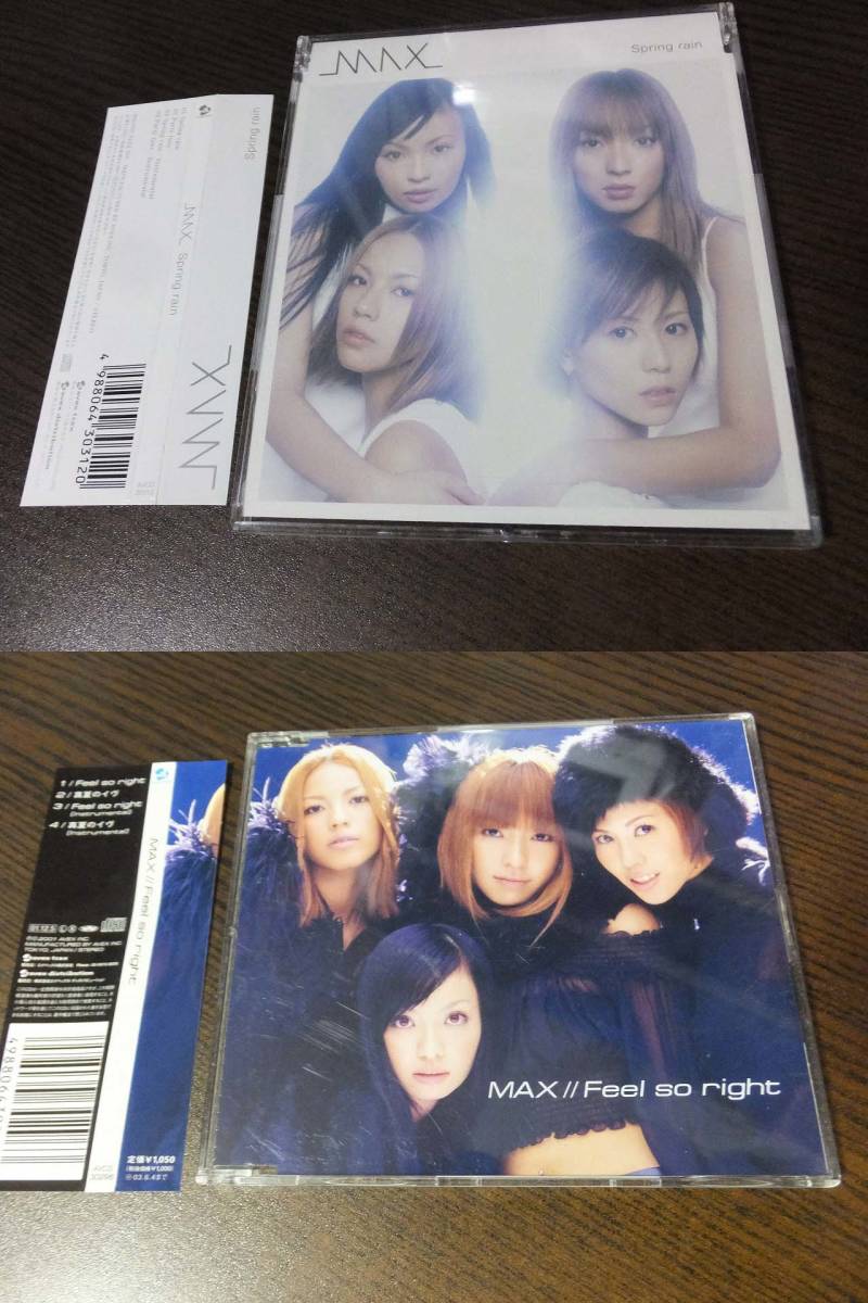 MAX - Spring rain / Feel so right CD 2枚セット(MAX)｜売買されたオークション情報、yahooの商品 ...