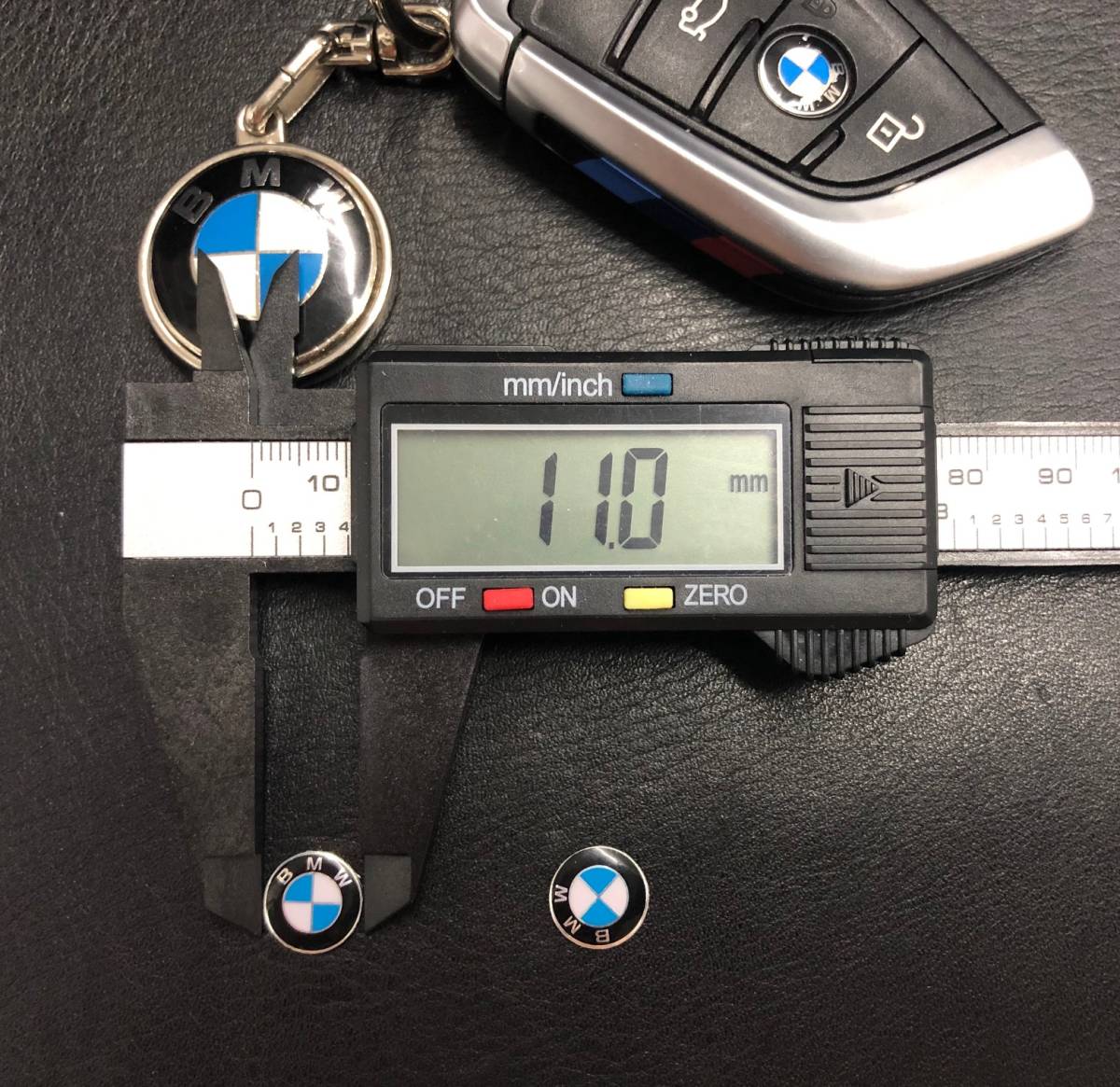 BMW 高品質 リモコンキー 11mm 66122155754 エンブレム ステッカー 2個セット 送料82円 ...