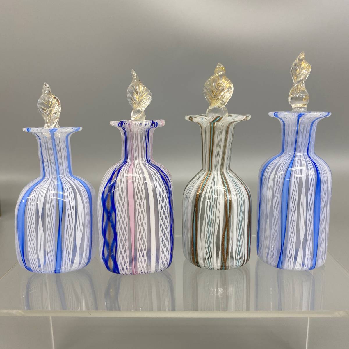 MURANO GLASS La Fenice MADE IN ITALY 4点まとめてセット 保管品 / ムラーノガラス インテリア ...