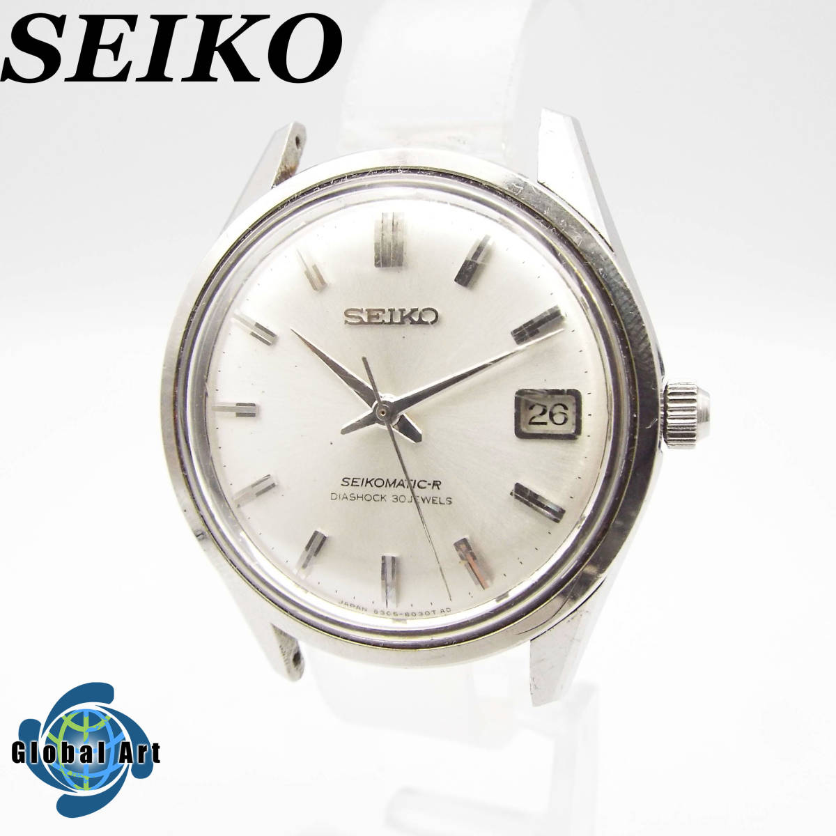 い02034/SEIKO セイコー/SEIKOMATIC-R セイコーマチック/自動巻/メンズ腕時計/本体のみ/デイト/30石/文字盤 ...