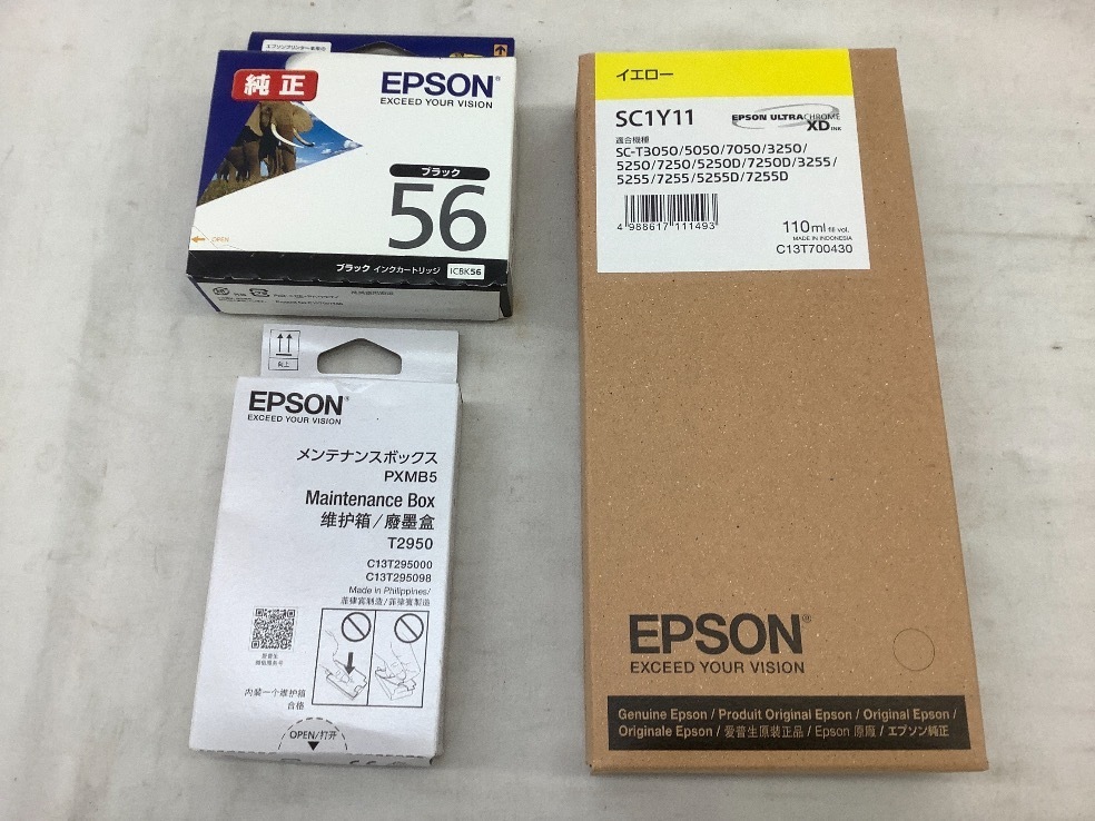 EPS500 純正インクカートリッジ/メンテナンスボックス ICBK56/SC1Y11/PXMB5 3点OD 品 ACB(エプソン)｜売買されたオークション情報、yahooの商品情報を ...