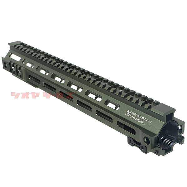 M4用 Geissele SMR MK4タイプ M-LOK 13inch ハンドガード OD ガイズリー Super Modular Rail ...