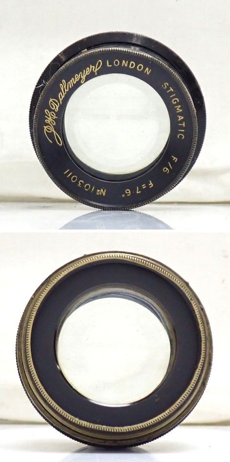 Dallmeyer/ダルメイヤー STIGMATIC 大判カメラ用レンズ F7.6インチ 19cm F/6 ケース付き/ヴィンテージ ...