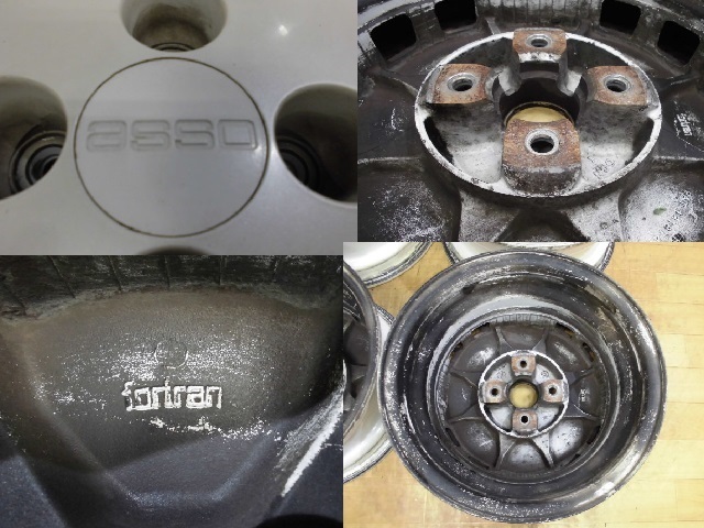 asso fortran ホイール 4本 4H-100 14インチ 6J+38 無限 シビック CR-X インテグラ NA NB ロードスター ...