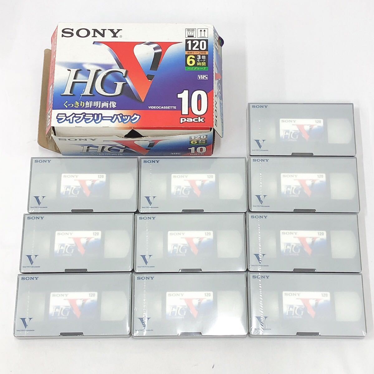 ビデオテープ VHS まとめて 大量 60本 SONY ソニー HGV ハイグレー/V スタンダード/30 60 120 160/R中0218 ...