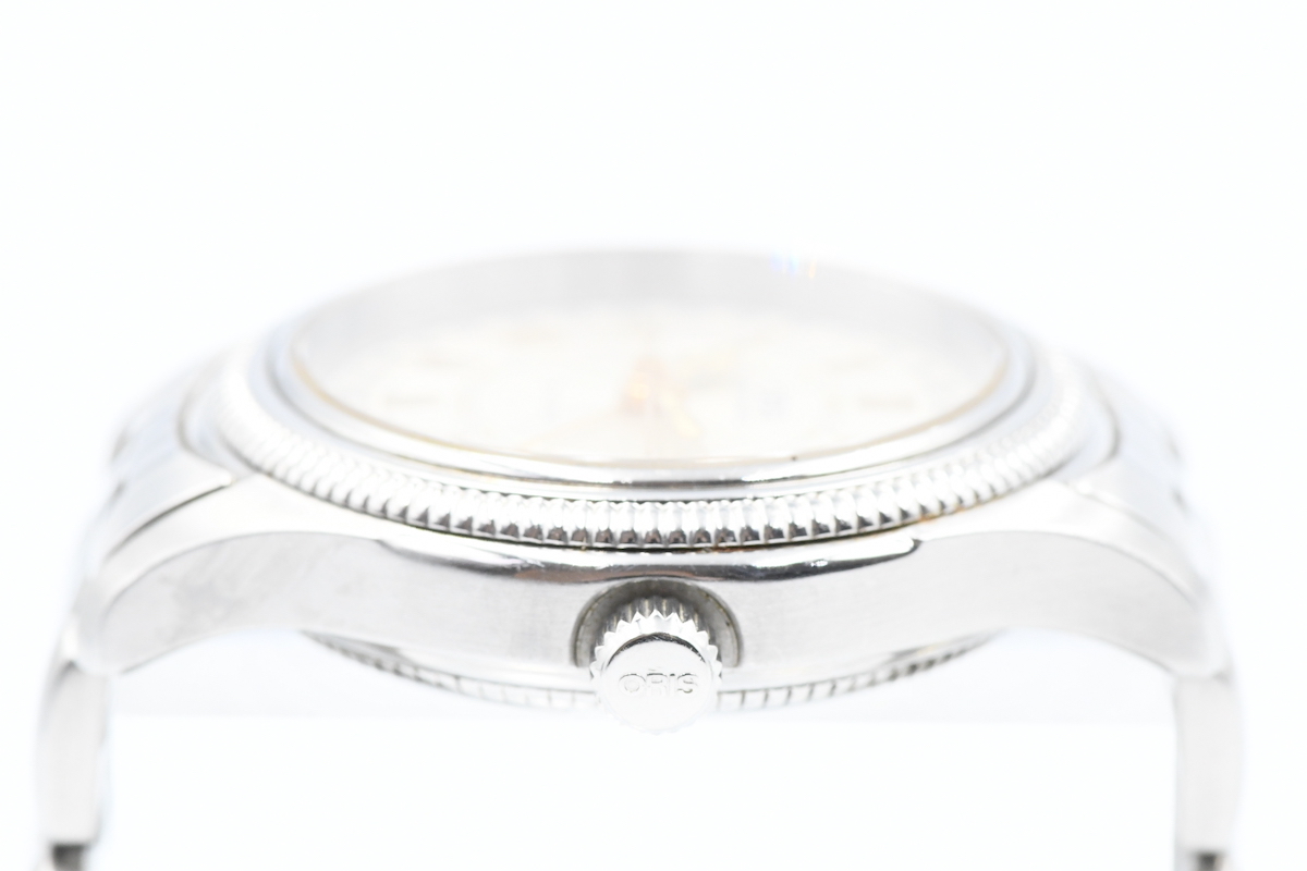 ORIS オリス ポインターデイト Ref.7465 裏スケ 25石 自動巻き(オリス)｜売買されたオークション情報、yahooの商品情報を ...