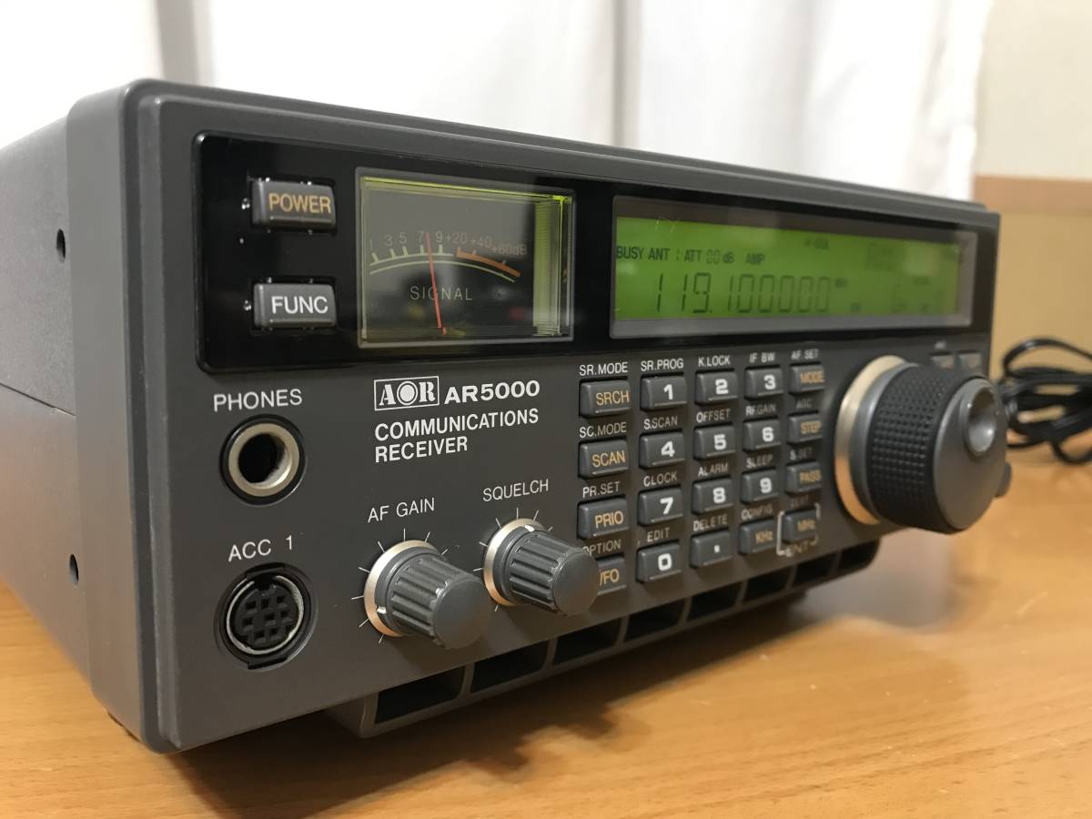 AOR 名機 AR5000 10kHz 2600MHz コミュニケーション オールモード 広帯域受信機 ICOM DREAK COLLINS ...
