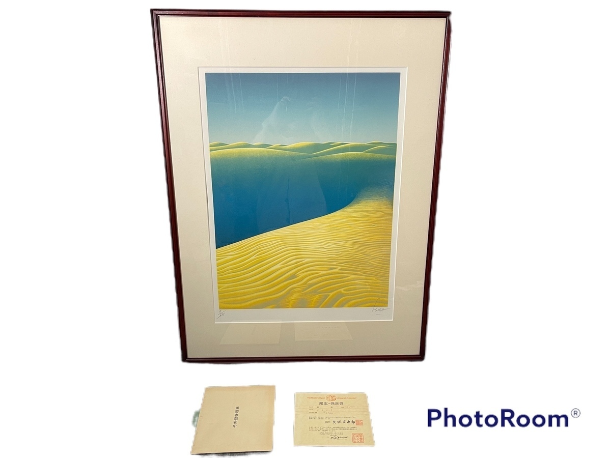 絵画 Daniel Sciora 砂漠 ダニエルスキオラ 風景画 77/175 額縁付 フランス 巨匠 ダニエル スキオラ 鑑定保証書付 ...