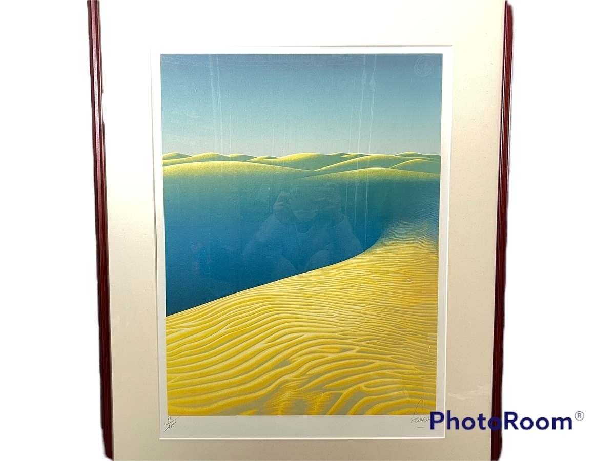 絵画 Daniel Sciora 砂漠 ダニエルスキオラ 風景画 77/175 額縁付 フランス 巨匠 ダニエル スキオラ 鑑定保証書付 ...