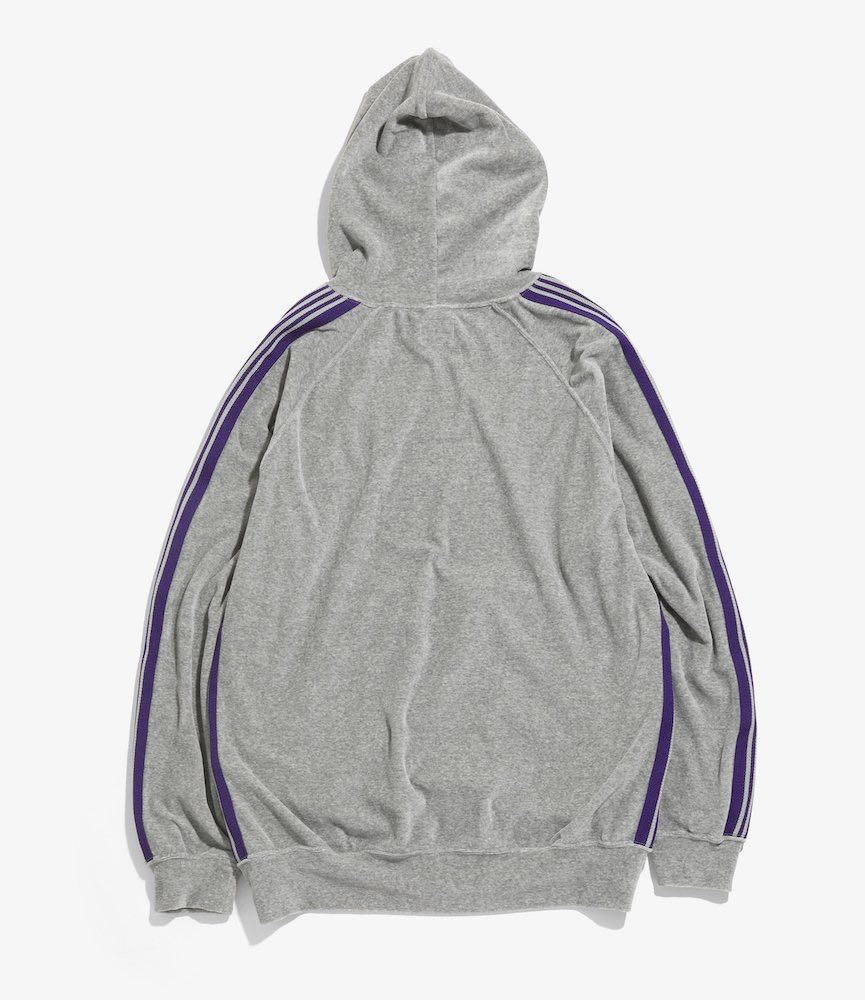 22SS NEEDLES TRACK HOODY - C/PE VELOUR H.GREY ニードルス トラックフーディ トラックパンツ ベロア M(ニードルス)｜売買されたオークション情報 ...