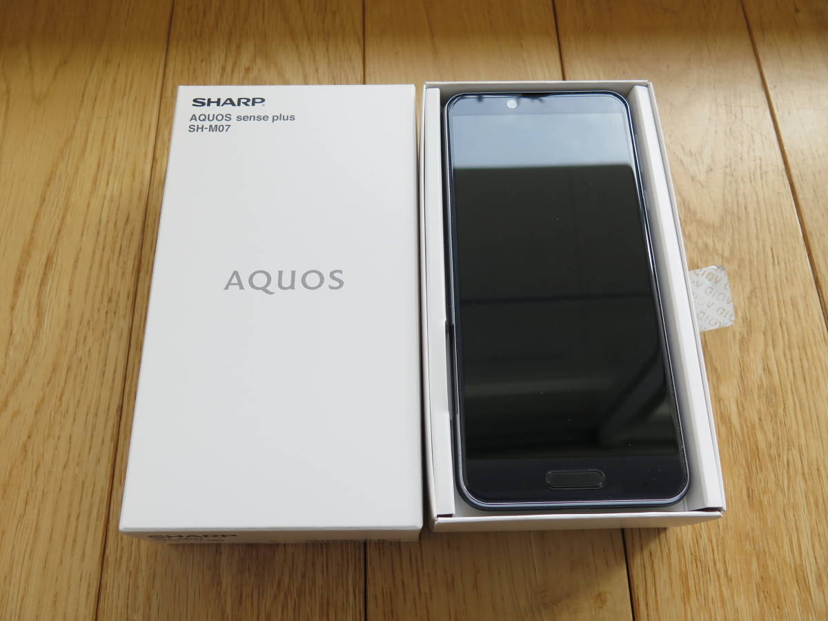 SHARP AQUOS sense plus SH-M07 ブラック SIMフリー(国内版SIMフリー)｜売買されたオークション情報、yahooの商品情報をアーカイブ公開 - オークファン ...
